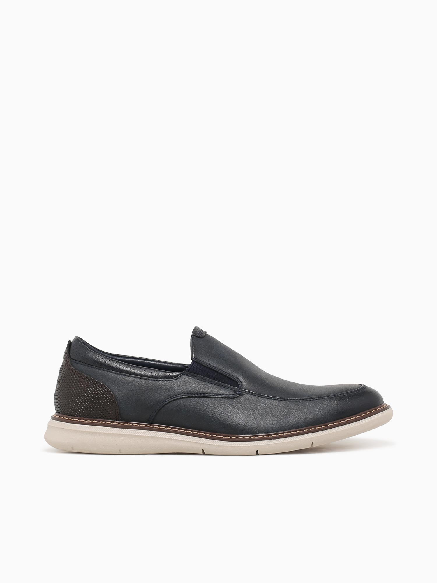 Chase Casual Moc Toe Navy Multi– La Favorita